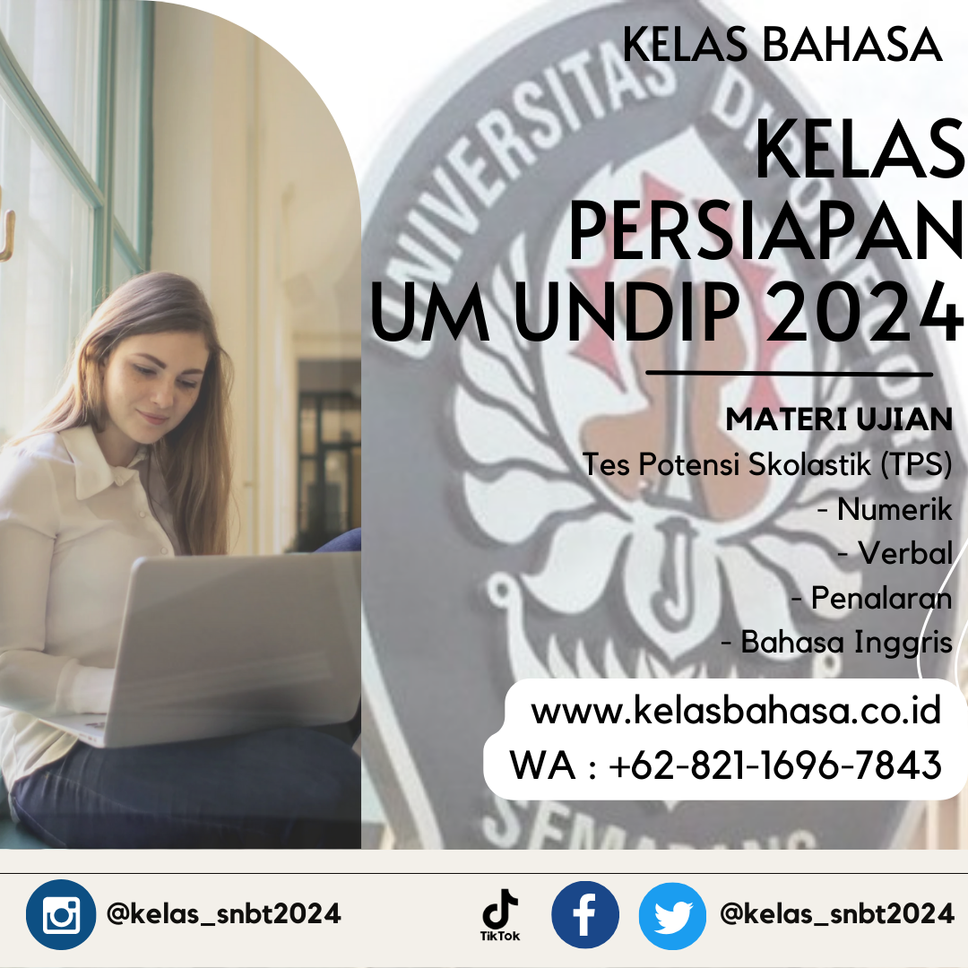 Kelas Privat, Online & Reguler Persiapan UM UNDIP 2024 - Kelas Bahasa