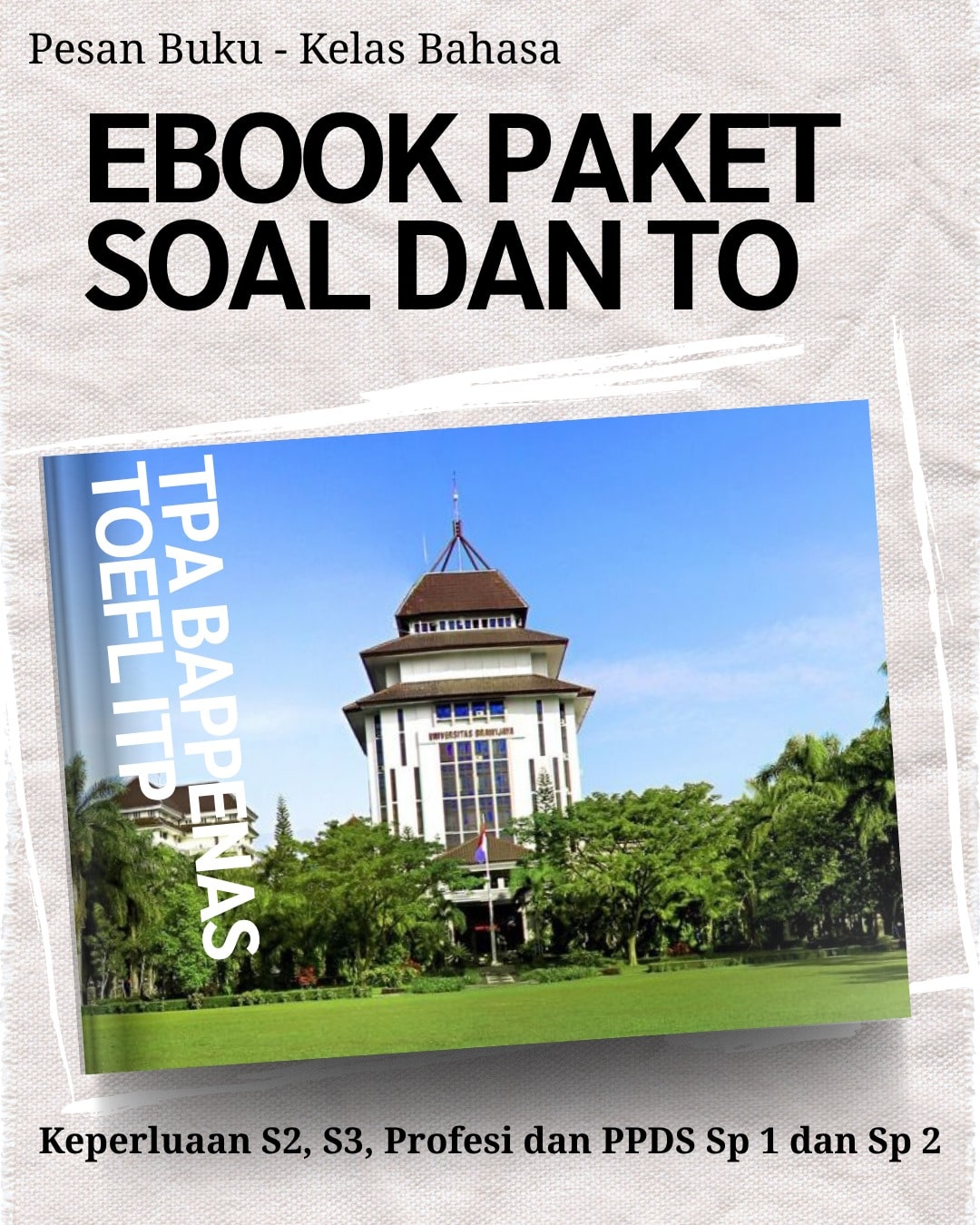 Paket Soal TPA Bappenas & TOEFL ITP UB 2026 Terbaru